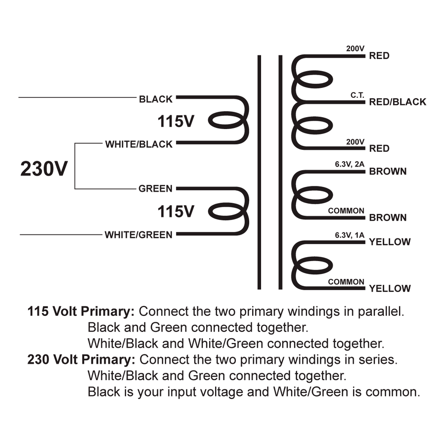 Tube Plate/Filament Power Transformer
